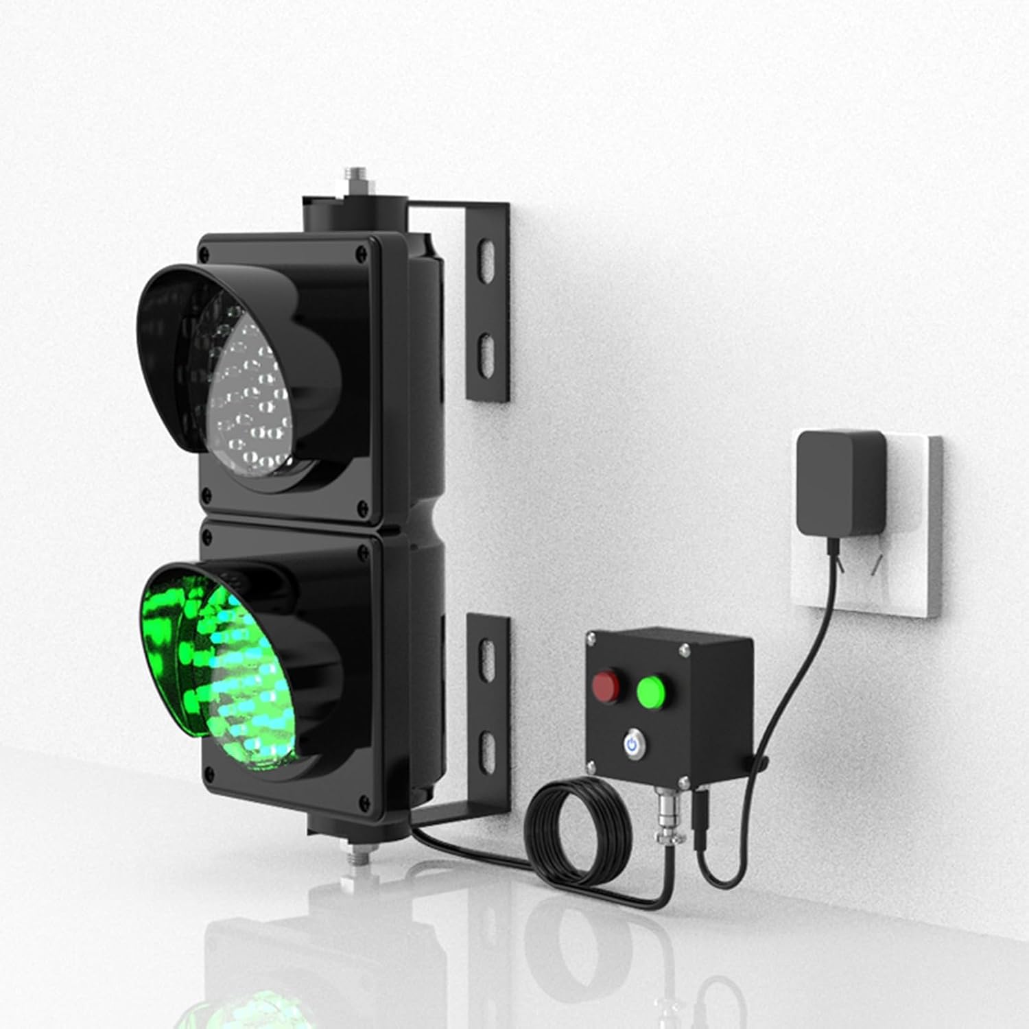 Traffic Light, Traffic LED Light, Red/Green Stop and Go Light, Plug ...