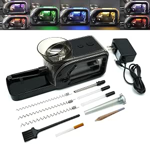 Amazon.com: Electric Tobacco Cigarette Rolling Machine, Portable Cone ...