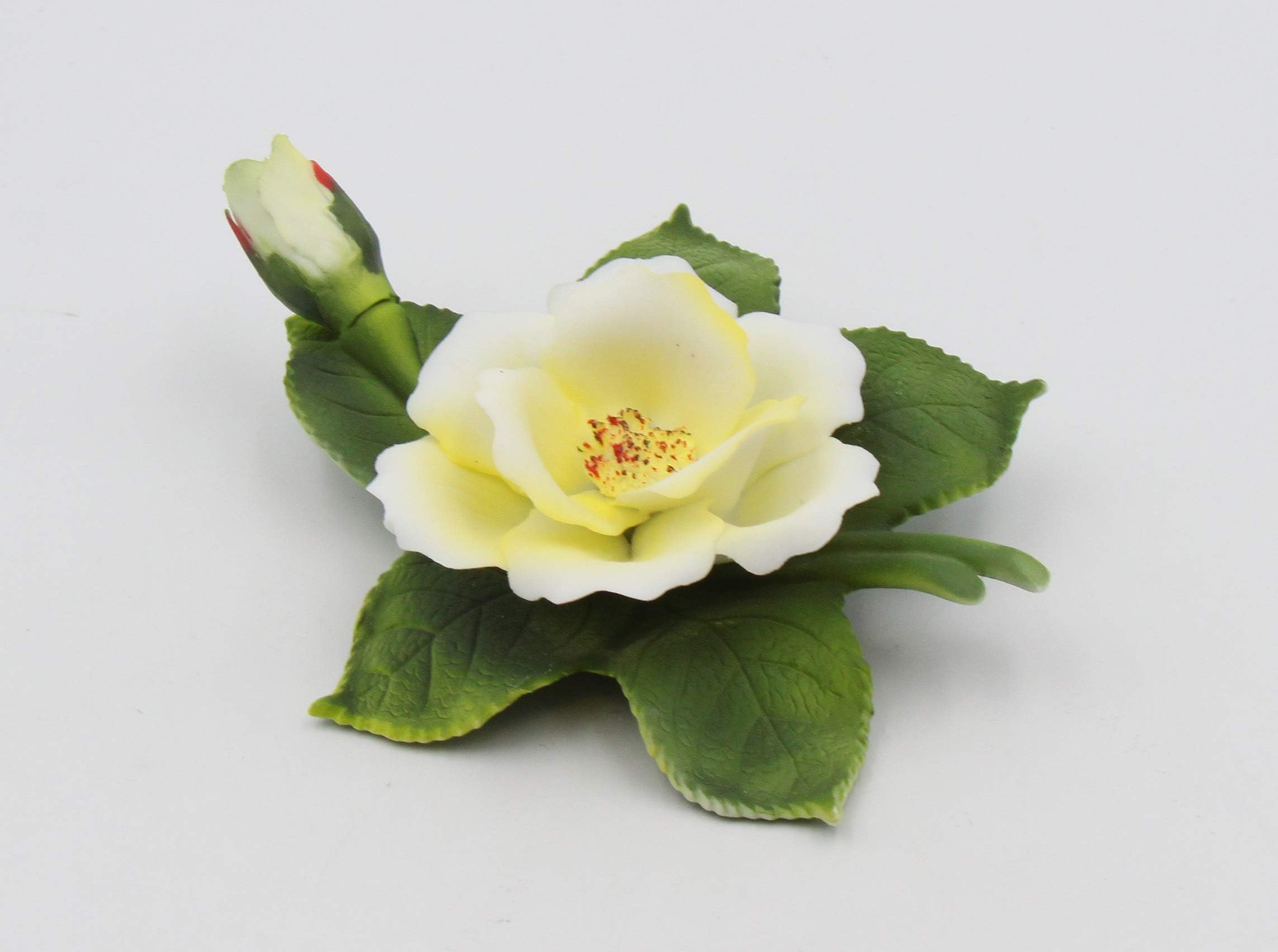 Amazon.com: Cosmos 10228 Fine Porcelain Rose Flower Basket Figurine, 4 ...