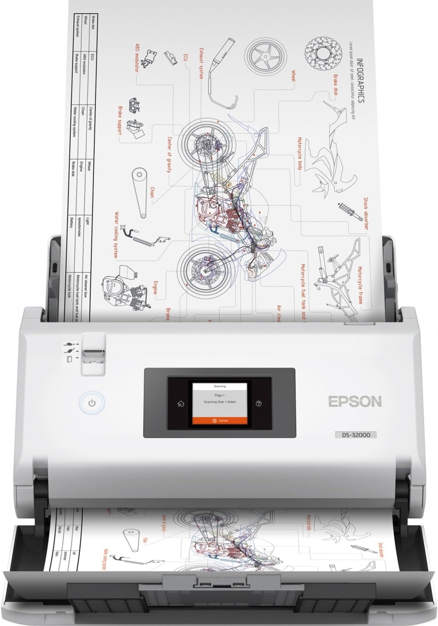Amazon.com: Epson Ds-30000 Large-Format Document Scanner, Scans Up to ...