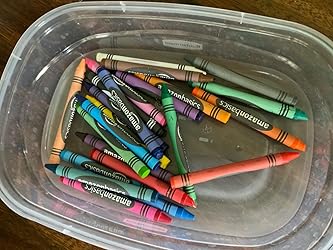 Amazon.com: Amazon Basics Crayons 24 Count (2 Packs of 12) Assorted Colors