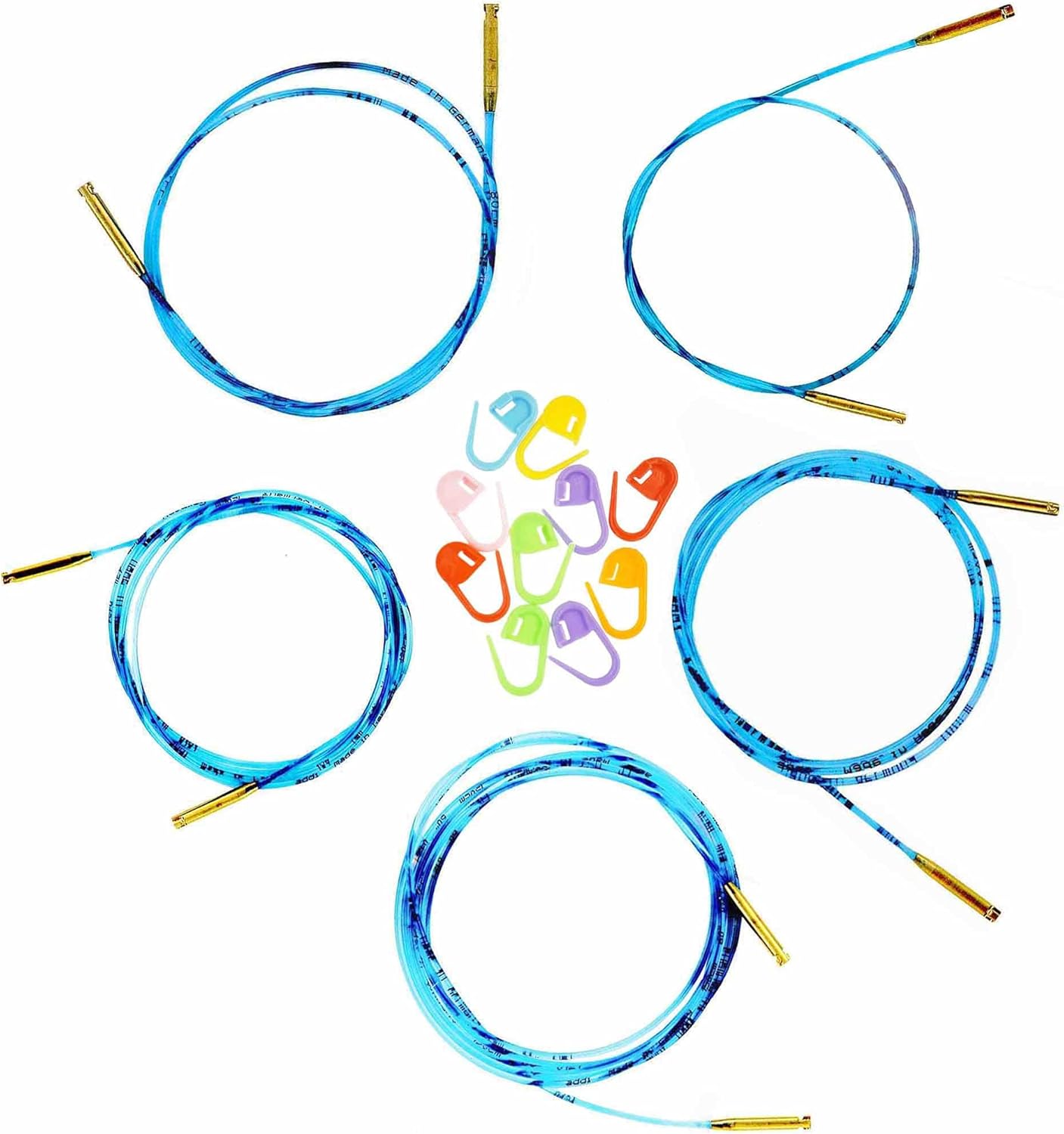 Amazon.com: addi Click Interchangeable Cords 5-Set for Bamboo and Olive ...