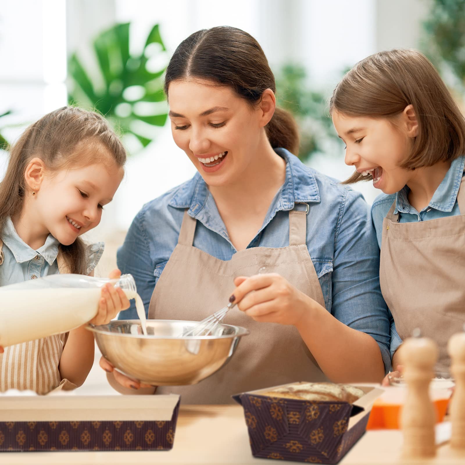 Snapklik.com : Tessco 60 Pieces Mini Paper Loaf Pans Disposable ...