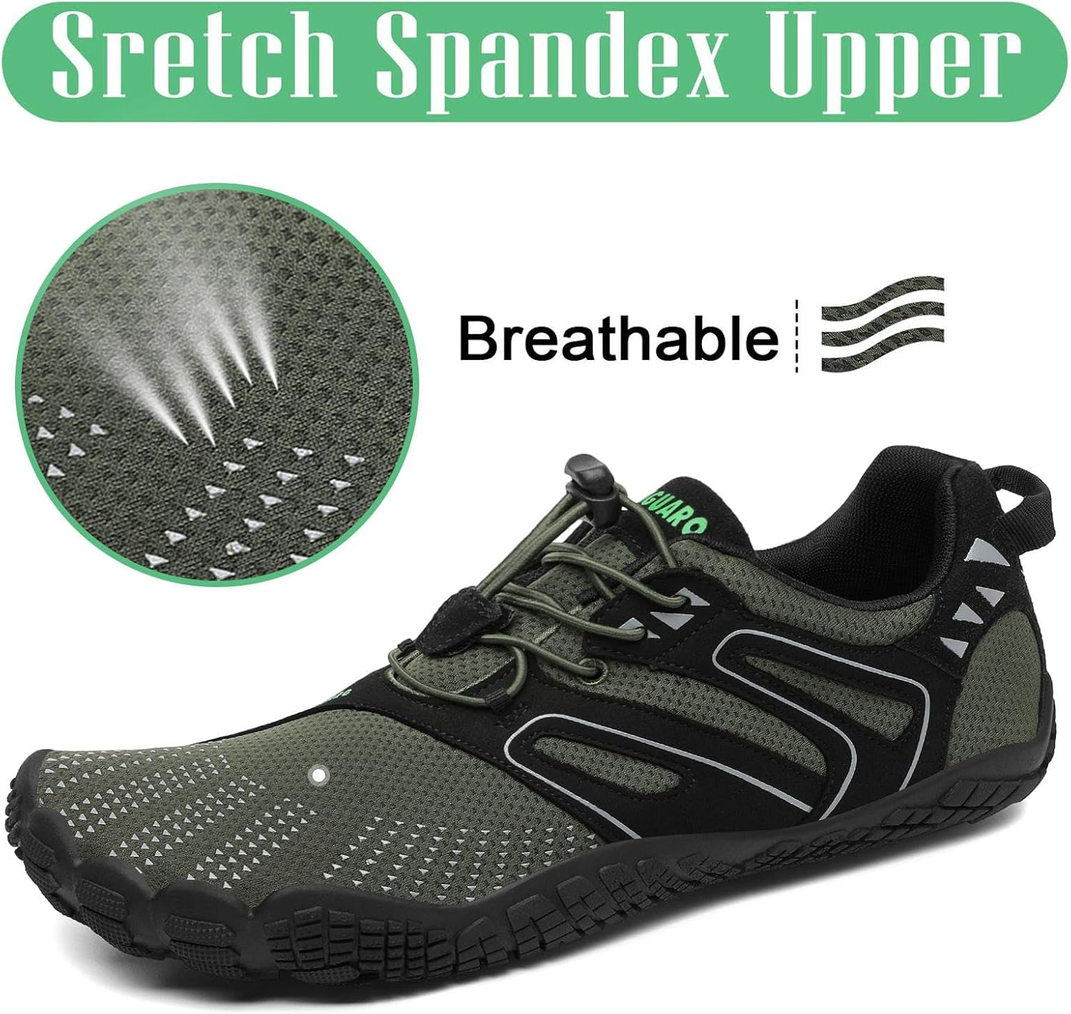 Mens Barefoot Gym Walking Trail Running Shoes Beach Hiking Wide Toe Box ...