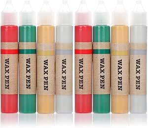 COM-FOUR® Set of 8 Wax pens for Candles - Wax Liner in Great Colors ...