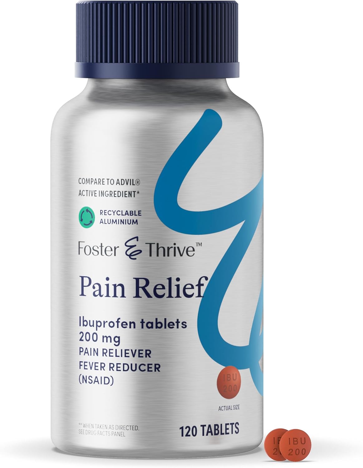 Amazon.com: Foster & Thrive Ibuprofen 200mg Tablets for Joint, Knee ...