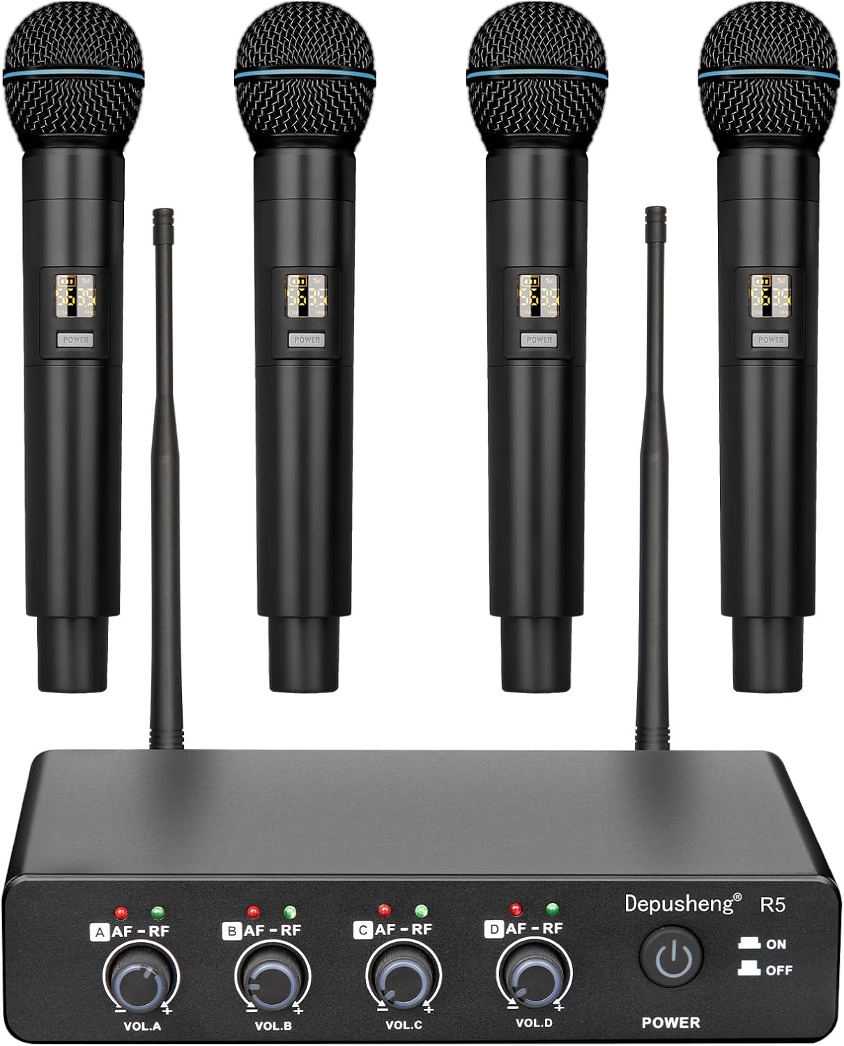 Amazon.com: Depusheng R5 Wireless Microphone, Professional UHF Cordless ...