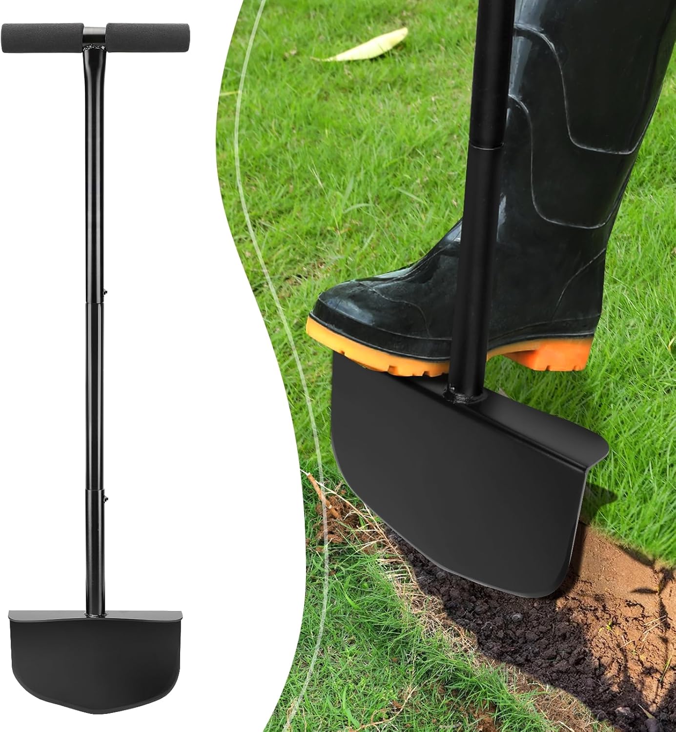 DenForste 43inch Edger Lawn Tool - Manual Lawn Edger - Border Edger ...