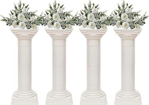 Amazon.com: 4Pcs Elegant Wedding Roman Column Set 31 Inch Elegant Greek ...