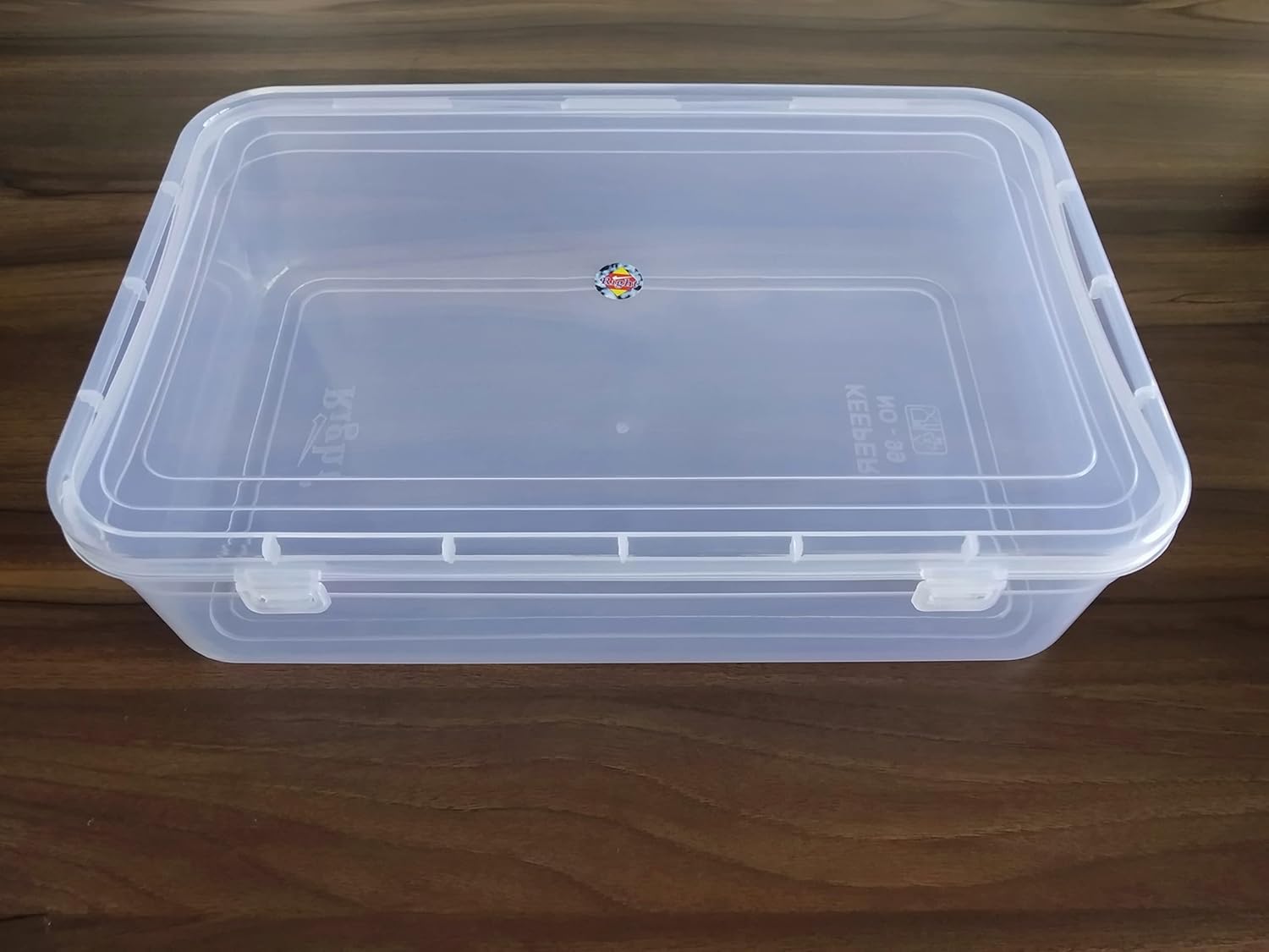 D Art Transparent Plastic Storage Box with Lock System (32 x 21 x 8 cm ...