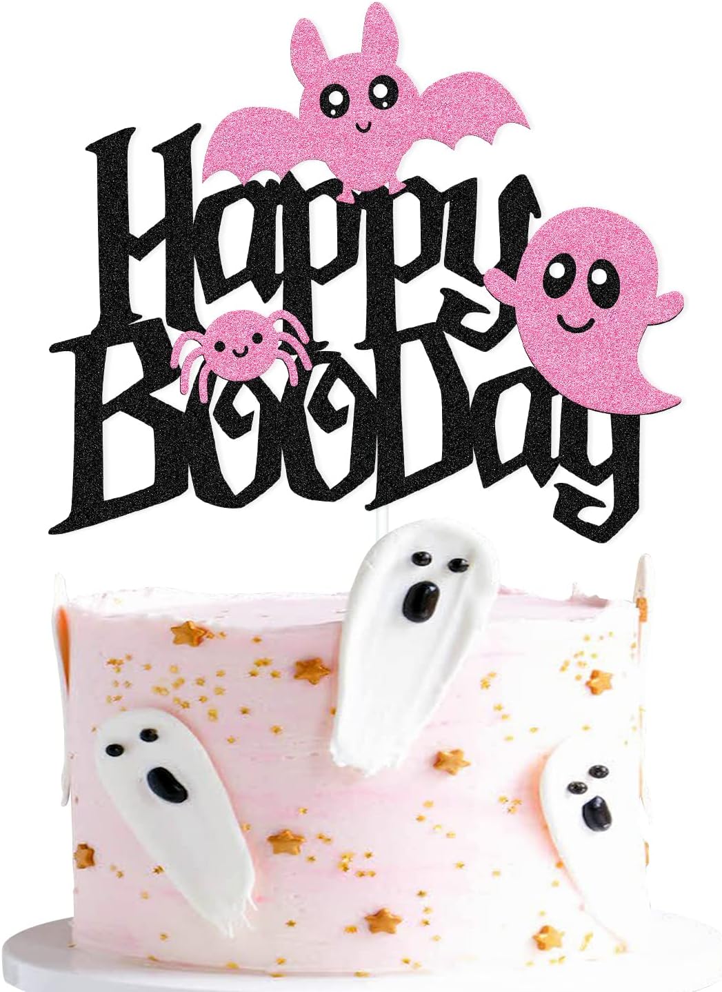 Amazon.com: Happy Boo day Cake Topper Halloween Cake Decoration Hallows ...