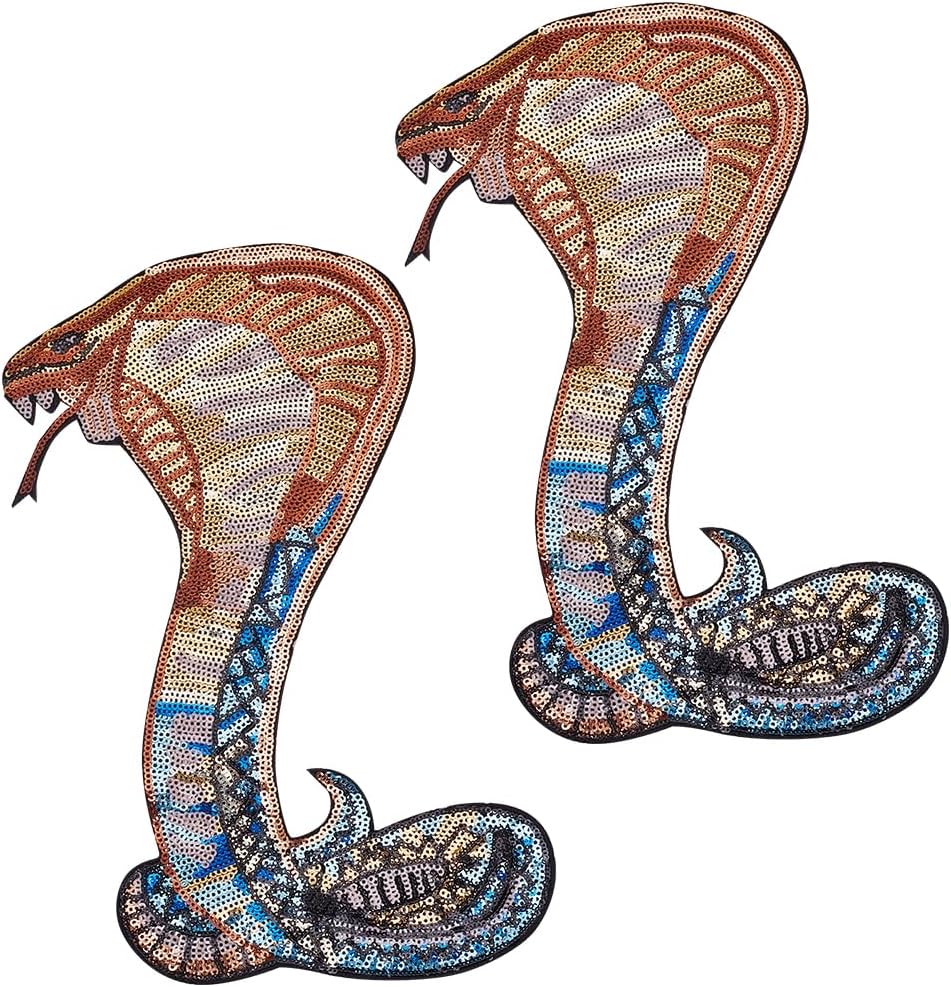 Pattern Snake Embroidered Badge Iron On Sew On Patch : Amazon.co.uk ...