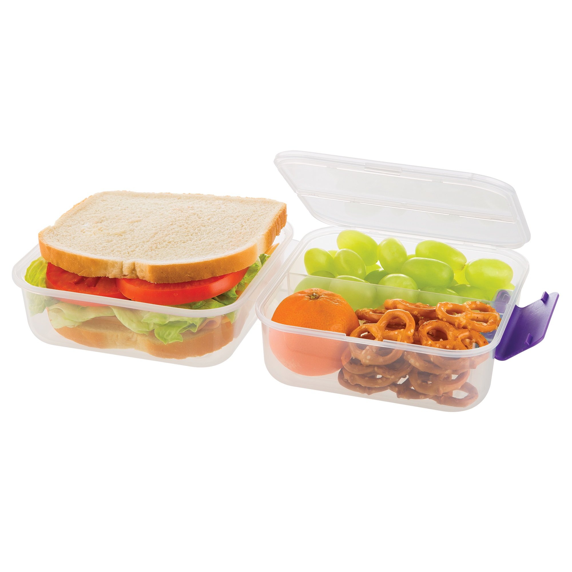 Snapklik.com : SnapLock By Progressive Lunch Cube To-Go Container - Purple