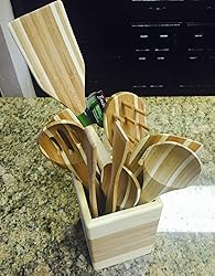 Amazon.com: EKCO Pao! 8 Piece Complete Bamboo Tool Set: Kitchen Tool ...