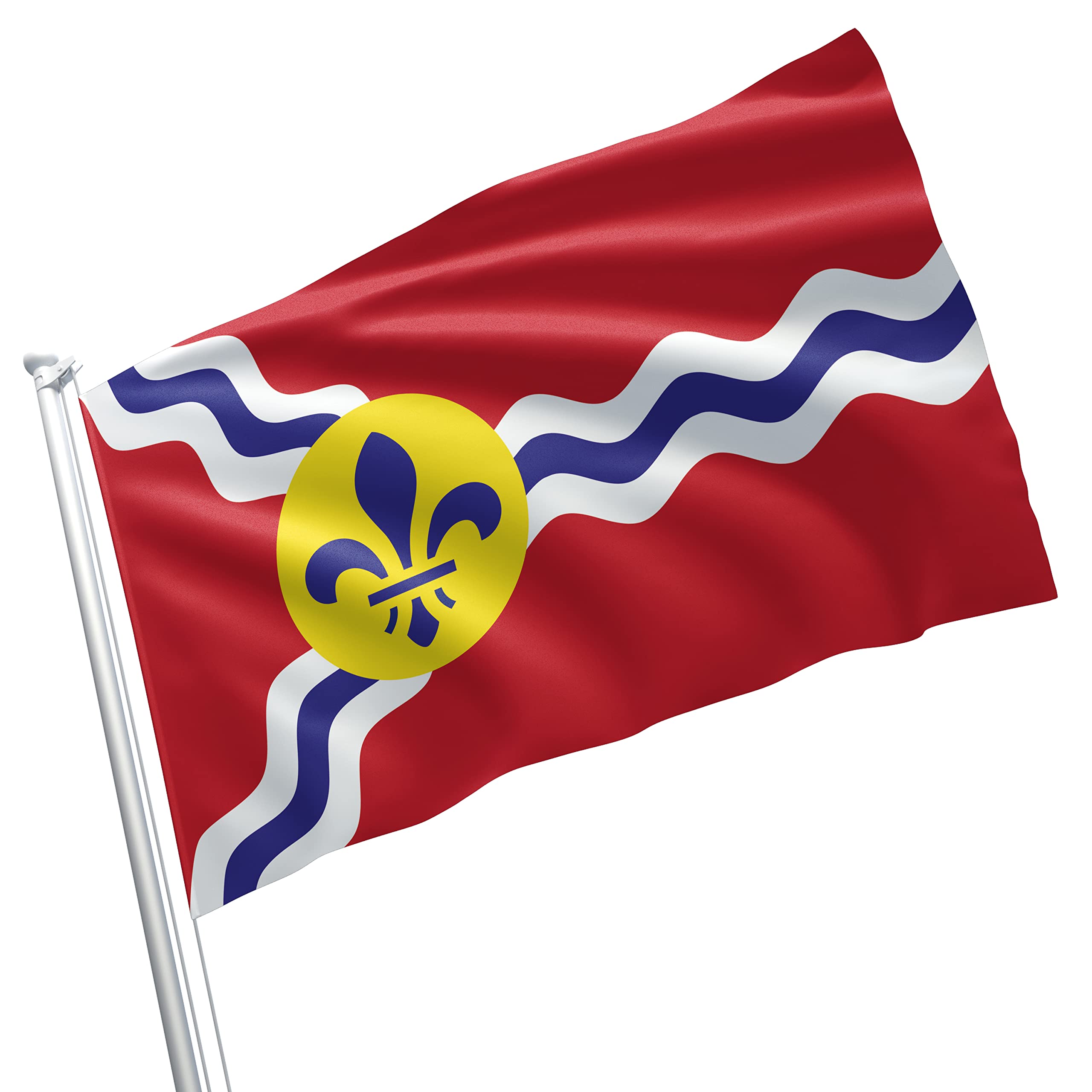 Amazon.com : St Louis Missouri Flag Banner with Brass Grommets - Double ...