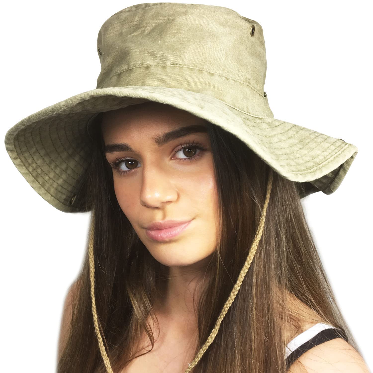 TOSKATOK® UPF 50+ Unisex Safari Outback Australian Style Cotton Bush ...