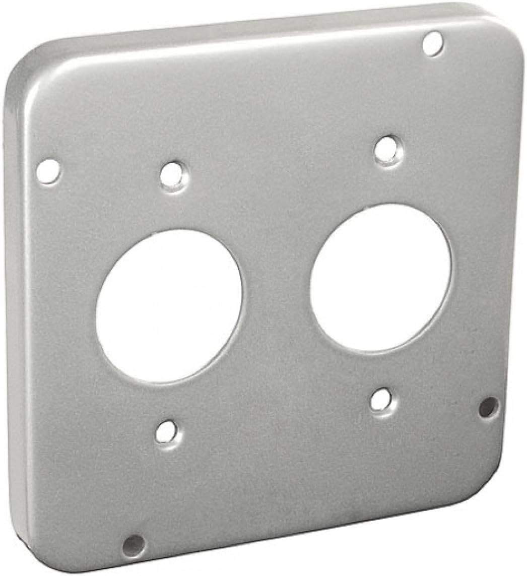 1 Pc, 4-11/16 Industrial Surface Cover, 1/2 In. Raised, Duplex ...