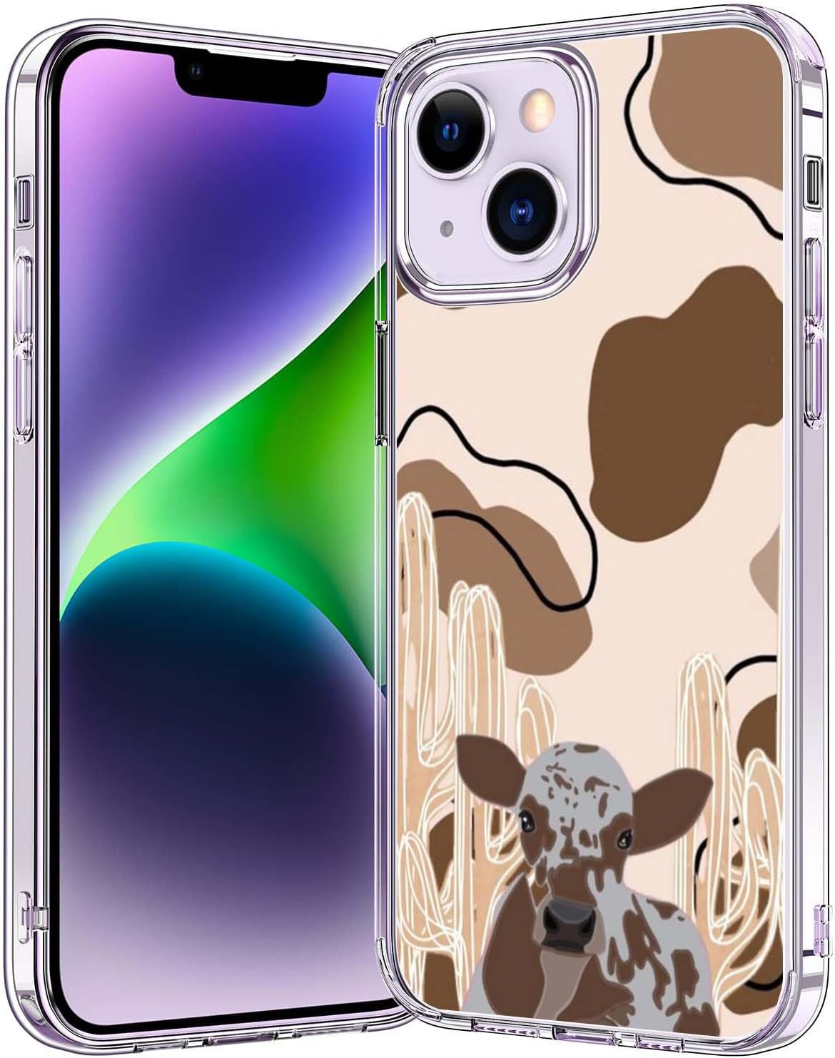 Amazon.com: Hsdhacn Western Cow Skin Print Aesthetic case Compatible ...
