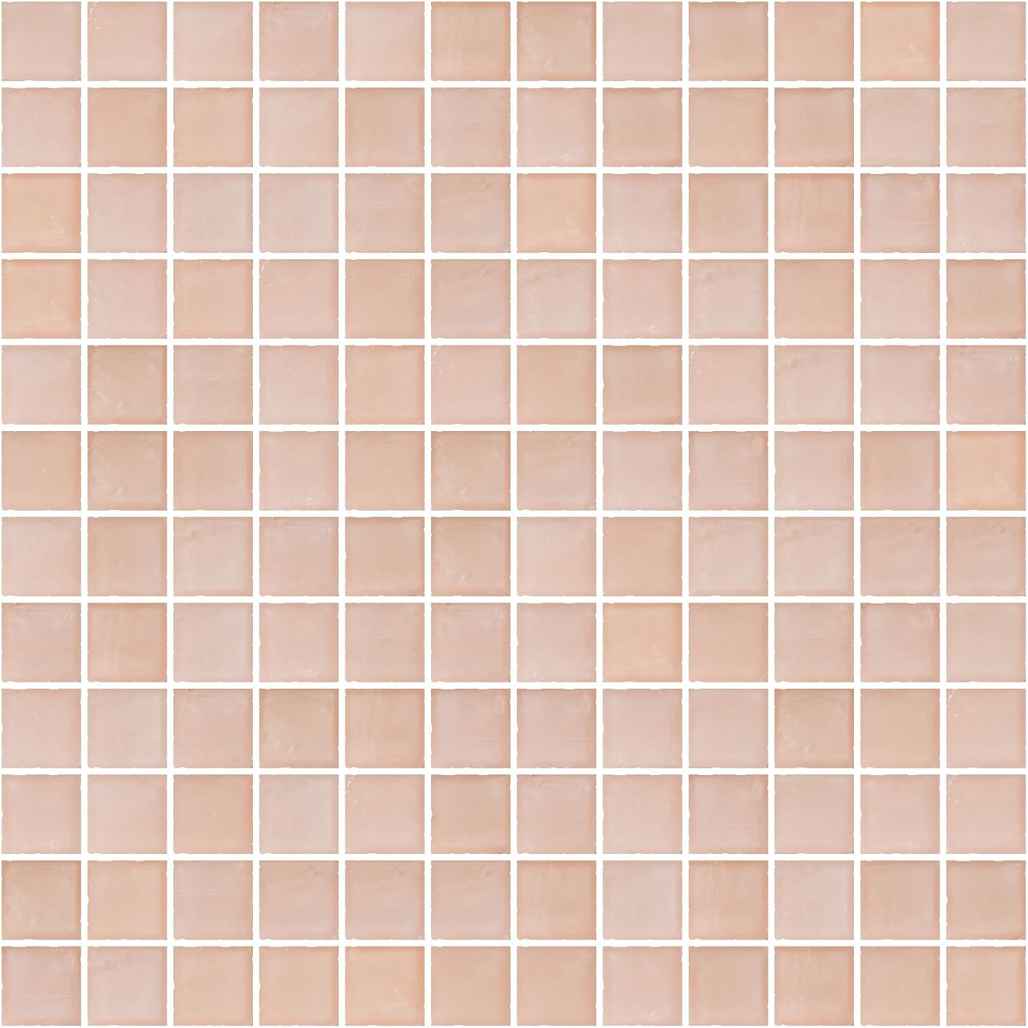 Susan Jablon Mosaics - 1 Inch Matte Peach Pink Glass Tile - Amazon.com