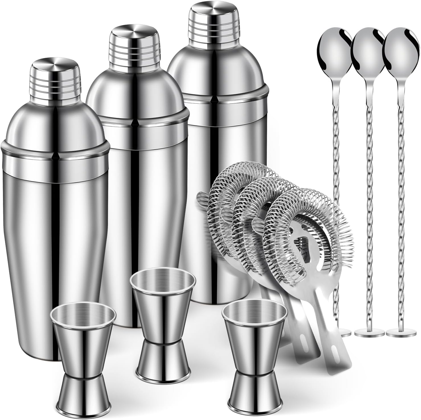 Amazon.com: KesaPlan 12 Pack Cocktail Shaker Set, 24oz Margarita ...