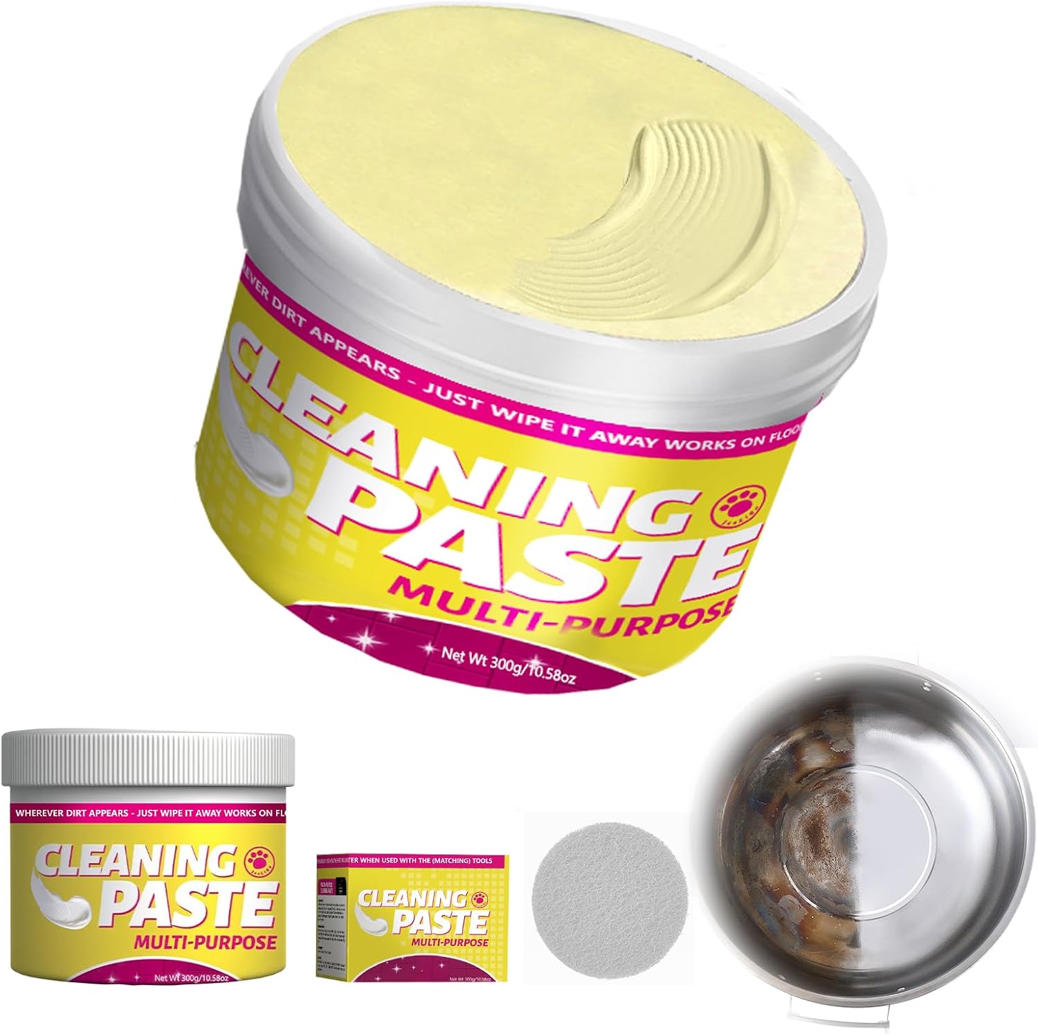 Amazon.com: zjjsjmjx All Purpose Cleaning Power Paste, Deep Cleaning ...
