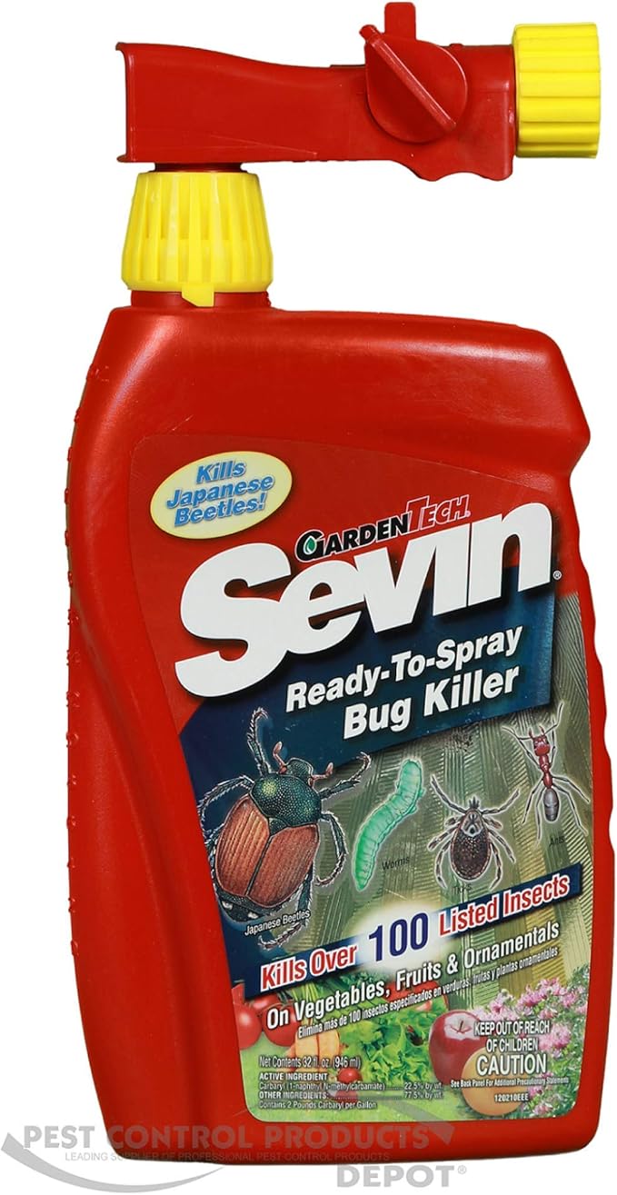 Amazon.com: Sevin Bug Killer With Hose End Bottle Multiple Insects Rtu ...