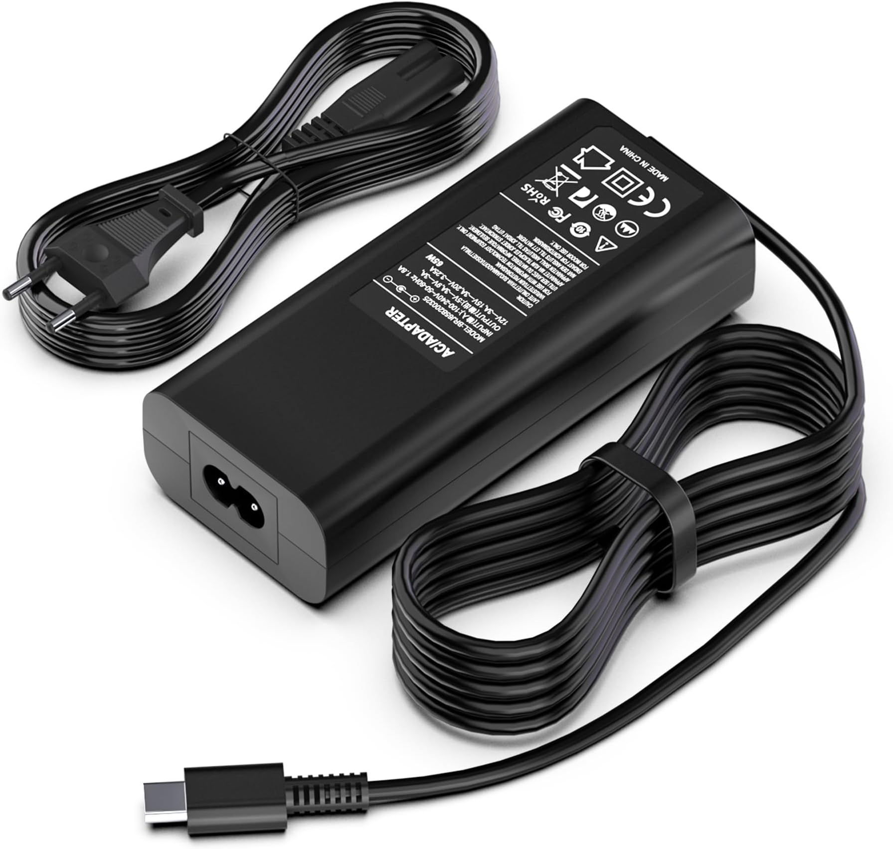 65W 45W USB C Chargeur pour Dell Chromebook 3300 3380 3400 3500 5190 ...