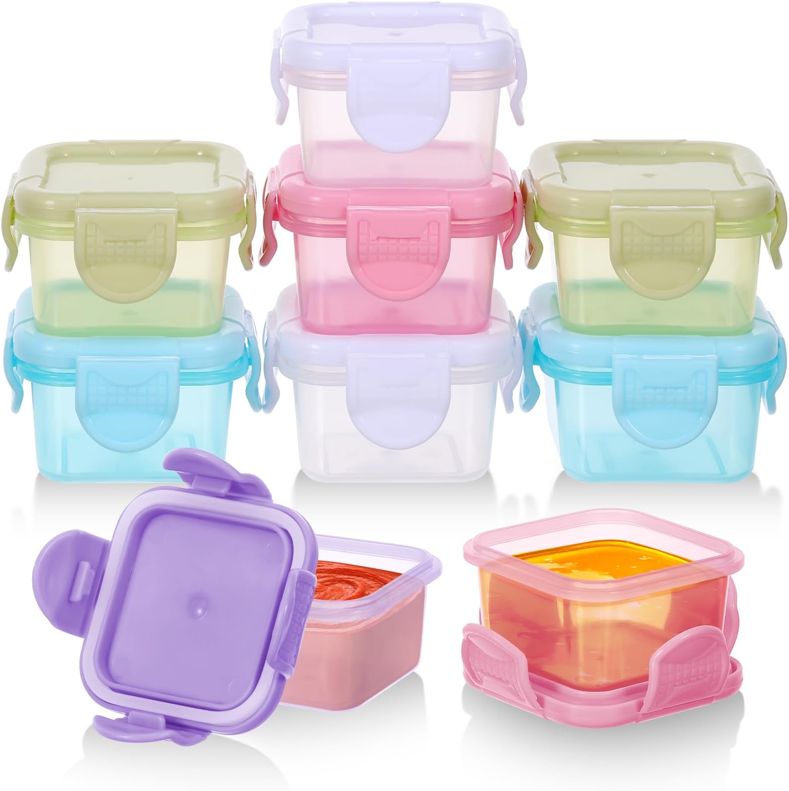Sistema Knick Knack Mini Pack of Reusable Containers, Set of 4, Multi ...