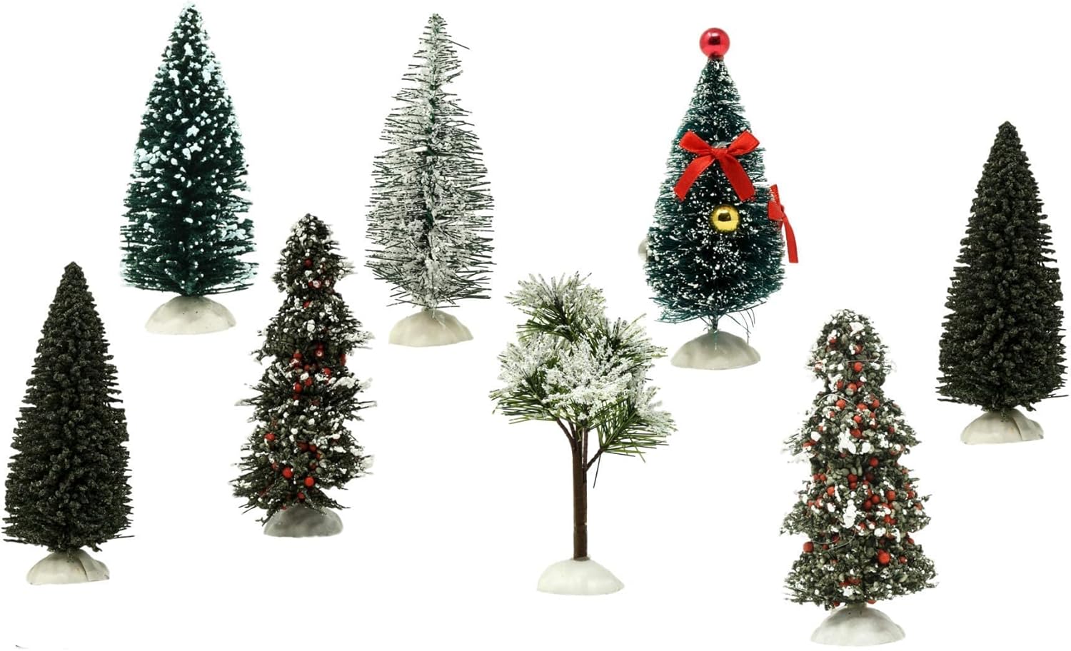 Amazon.com: Miniature Evergreen Holiday Trees Tabletop, 8 Pack, 5 in ...
