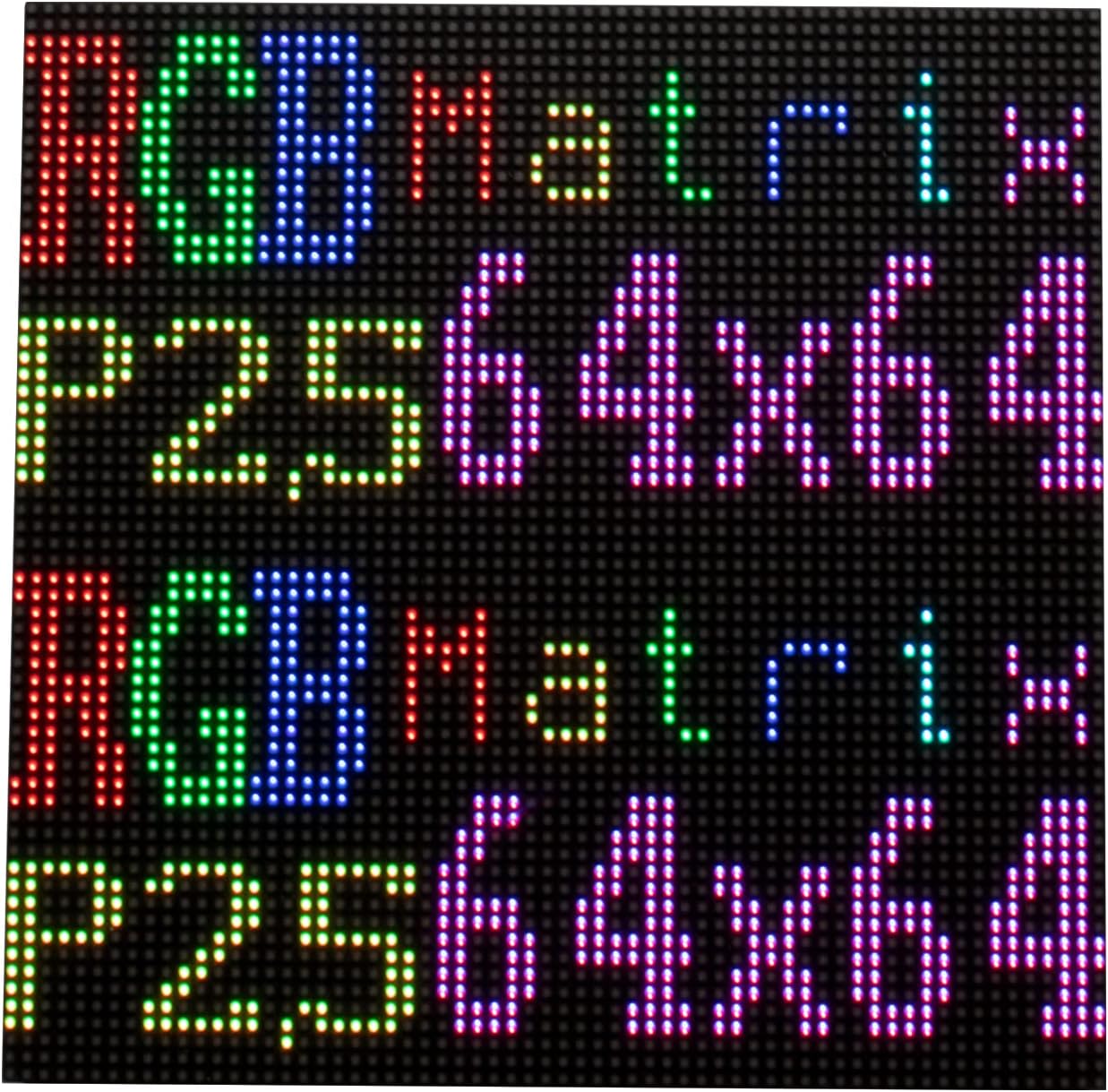 Amazon.com: XICOOLEE RGB Full-color LED Matrix Panel Display 64×64 ...