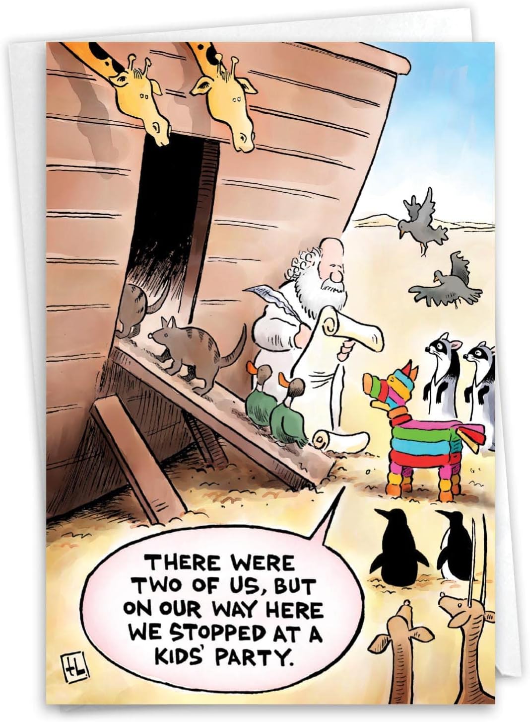 Amazon.com : NobleWorks - Funny Birthday Greeting Card with 5 x 7 Inch ...