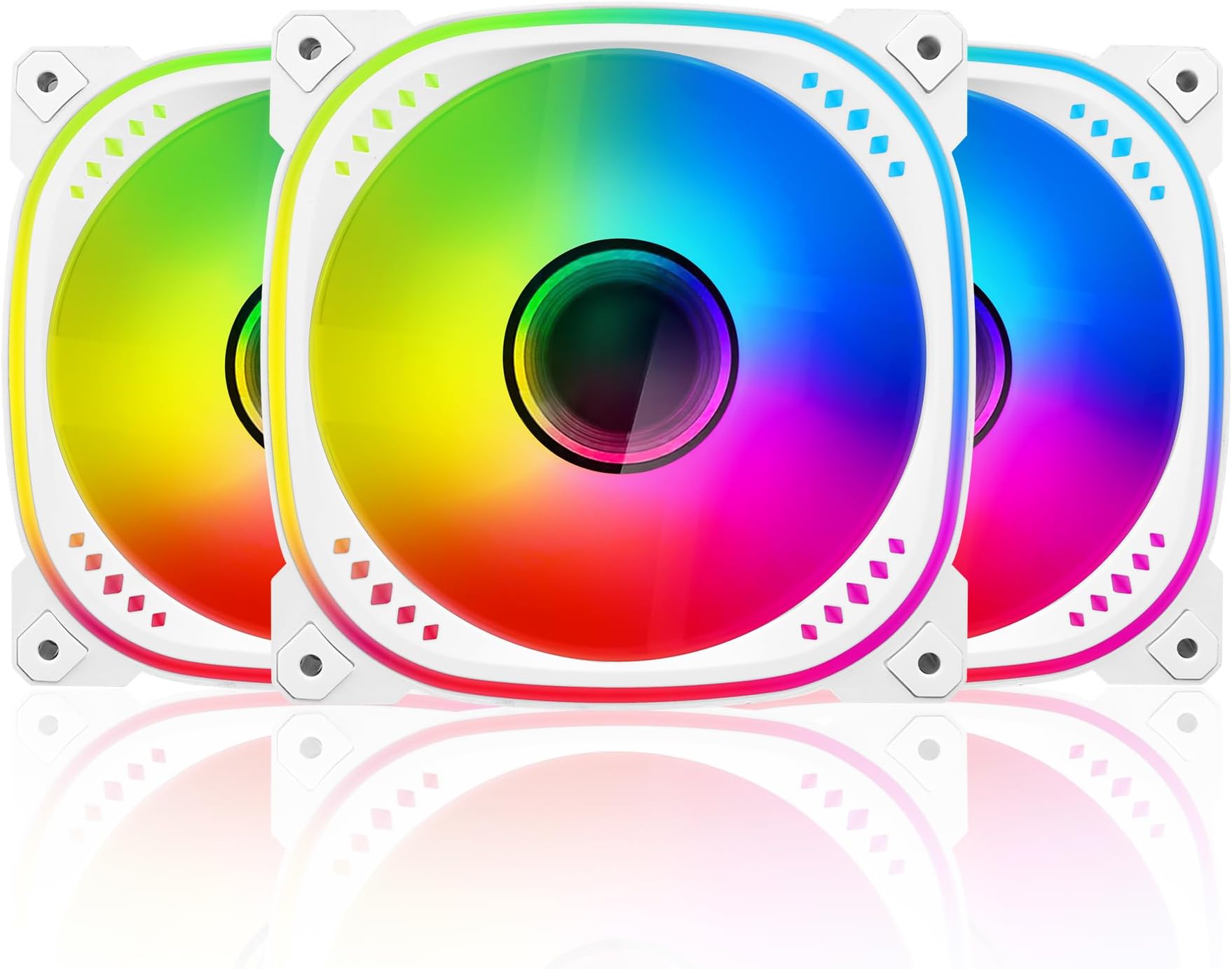 Ant Esports Spectraflow 120mm 3 IN 1 ARGB Case Fan Kit - White ...