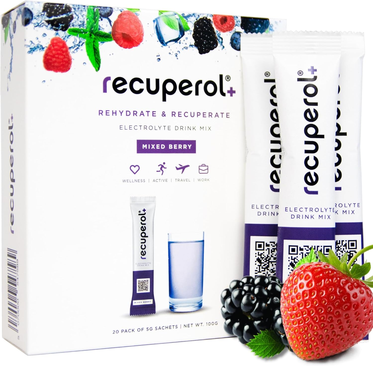 Recuperol Rehydration & Recovery Electrolytes Powder Supplement for ...