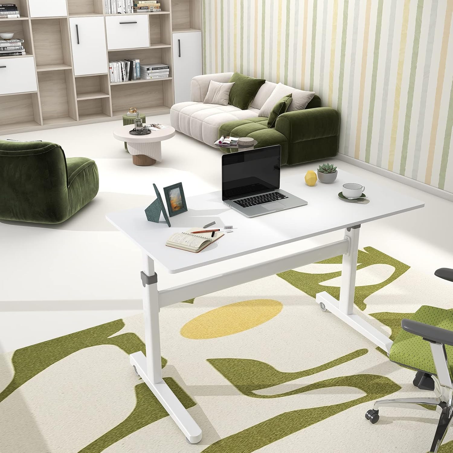 Win Up Time Escritorio manual de pie de altura ajustable – Escritorio ...