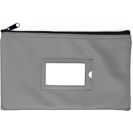 Amazon.com : Money Bank Deposit Bag with Zipper | 11x6 inch | Black ...