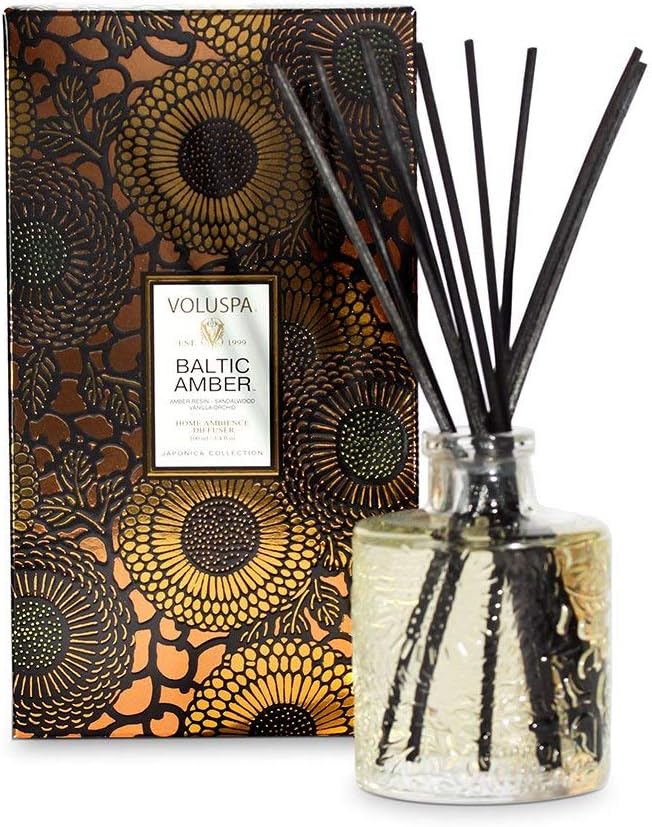 Amazon.com: VOLUSPA Baltic Amber Reed Diffuser : Health & Household