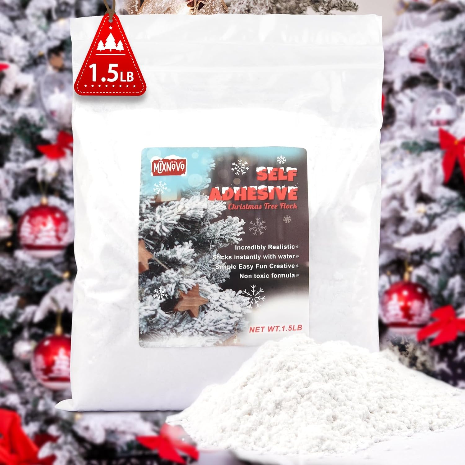 Amazon.com: FUNIXY 24oz Fake Snow for Christmas Artificial Snow ...