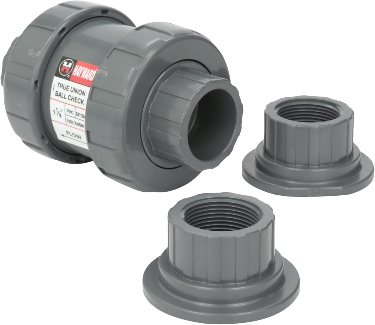 Amazon.com : Hayward TC10125STE PVC TC Series True Union Check Valve ...