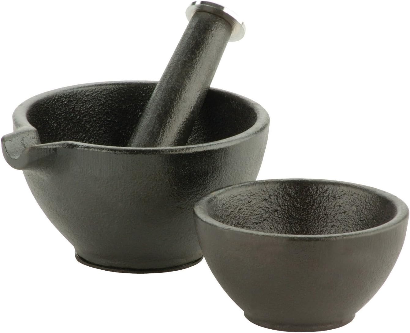 Typhoon Double Cast Iron Pestle and Mortar : Amazon.co.uk: Home & Kitchen