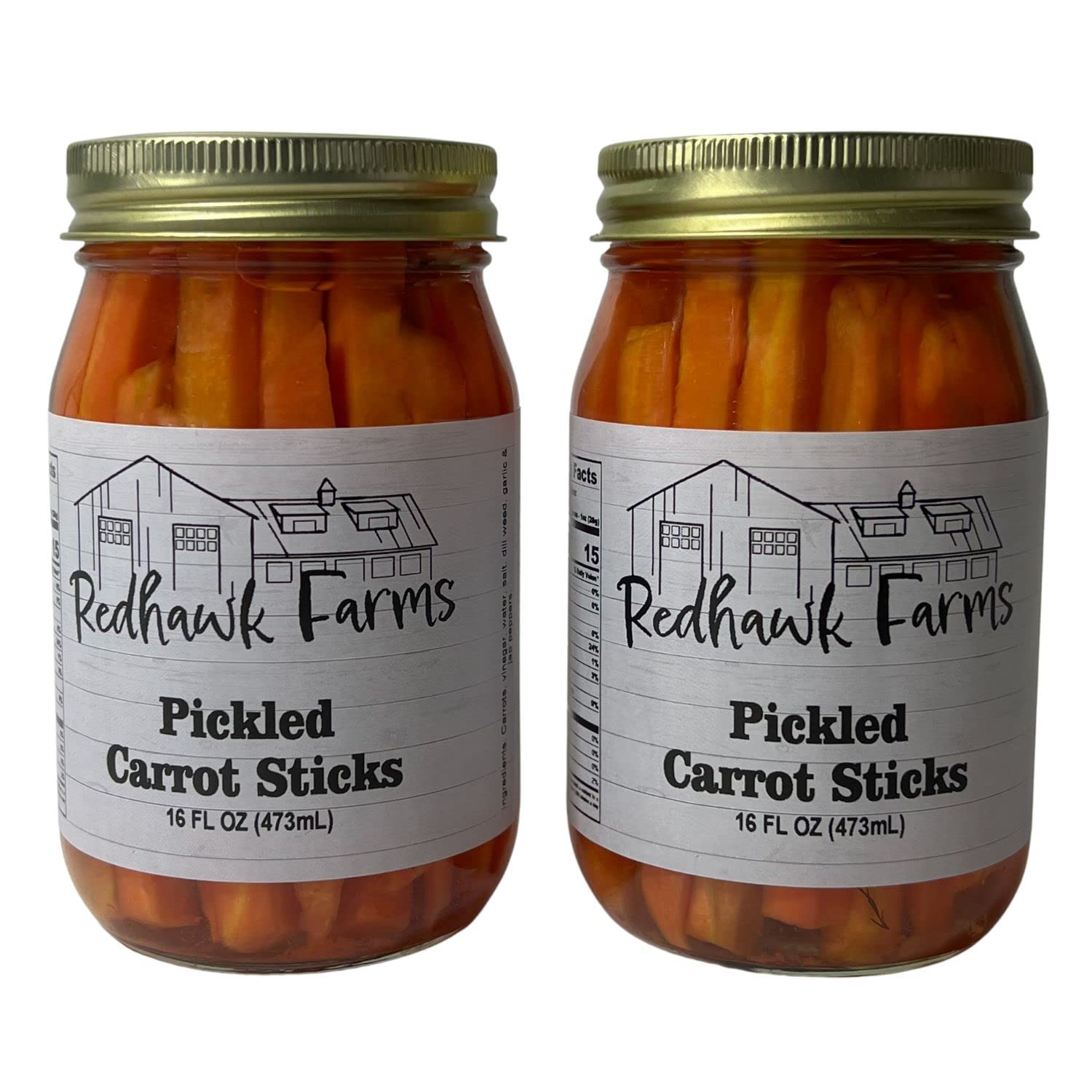 Amazon.com : Redhawk Farms Pickled Carrot Sticks - Fresh Carrots ...