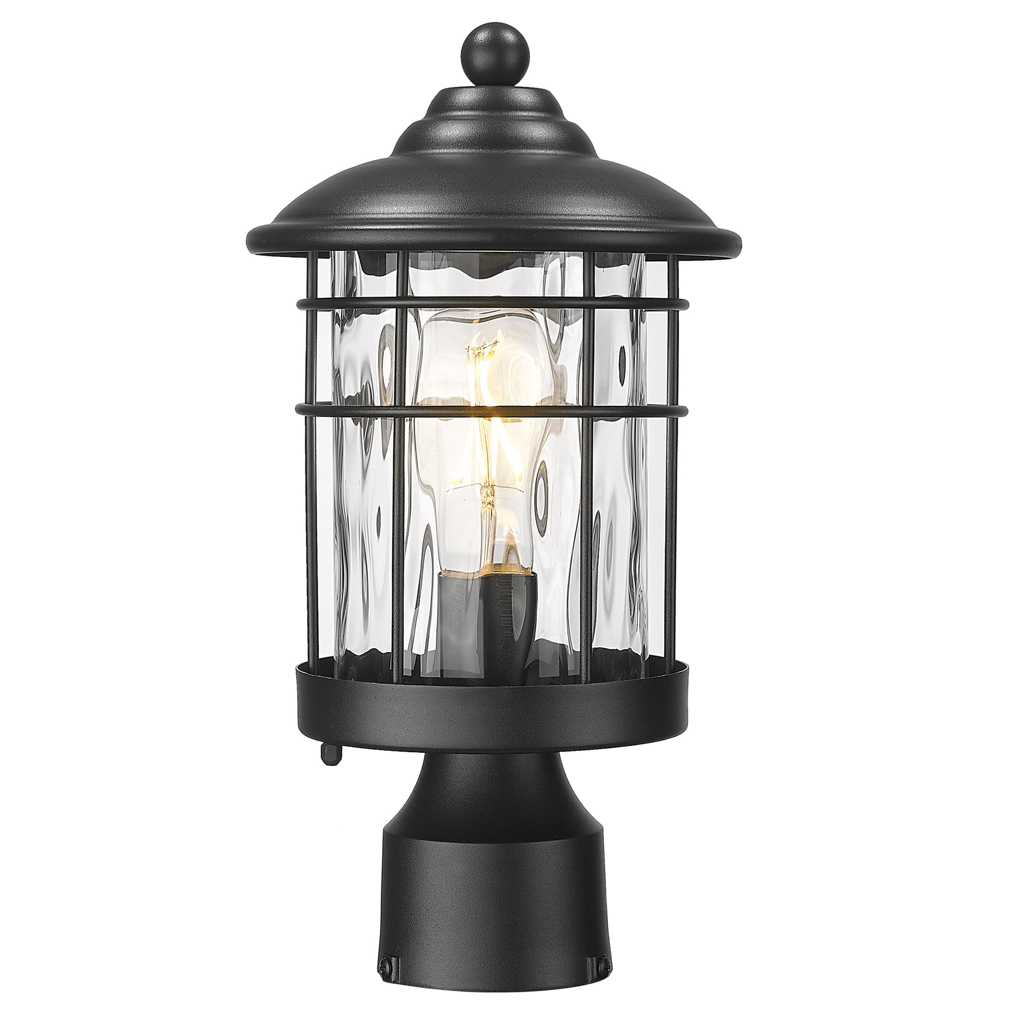 Emliviar 13 Inch Outdoor Post Mount Light, Farmhouse Post Pier Light ...