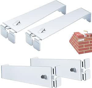 DoubleFill 2 Pairs 4 Inch Metal Line Blocks Masonry String Lines Holder ...