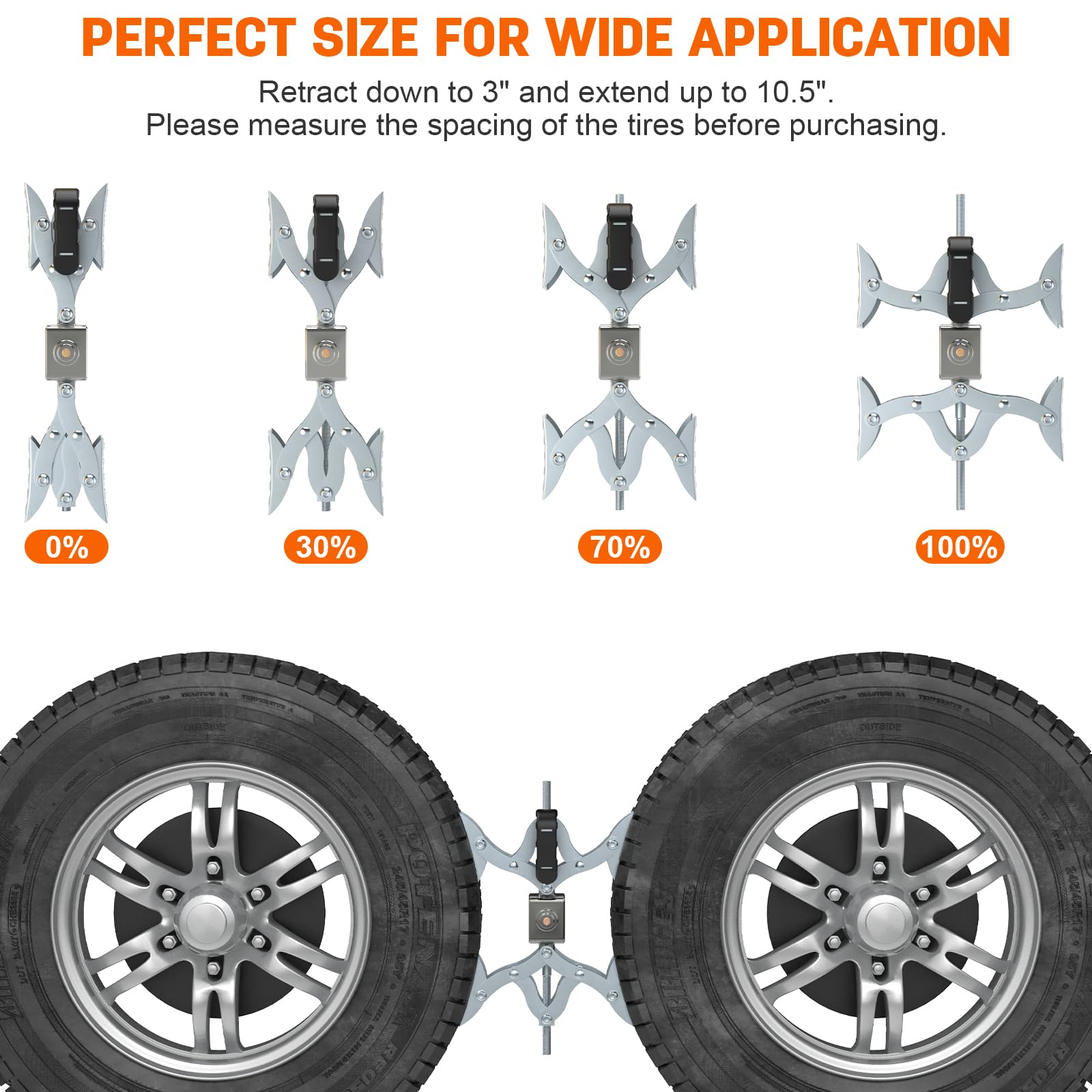 Snapklik.com : 2025 Ultra Fast X-Shaped Chock Wheel Stabilizer Allow ...