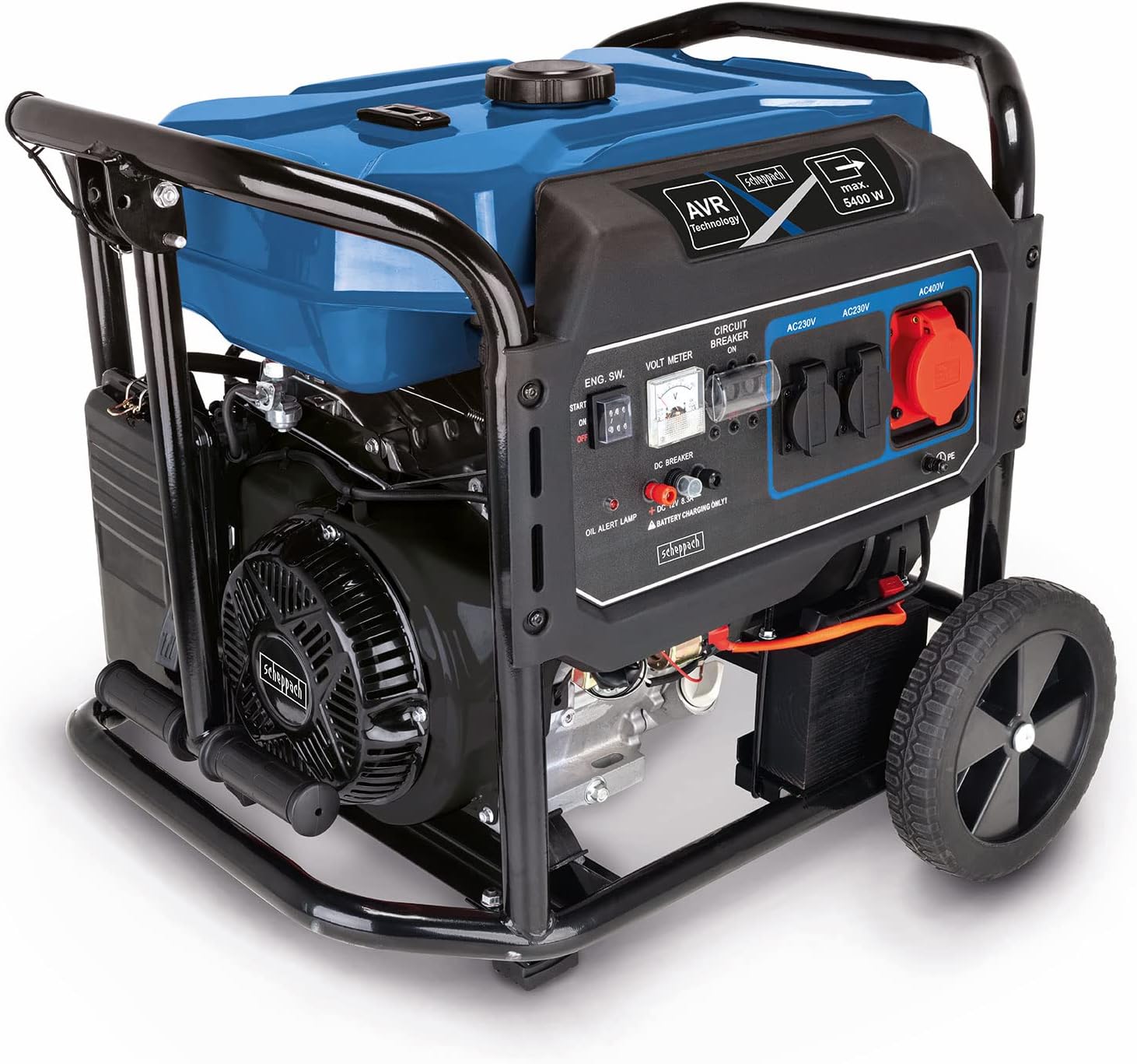 Scheppach Benzin Stromgenerator SG7100x mit E-Start | 4-Takt Benzin ...