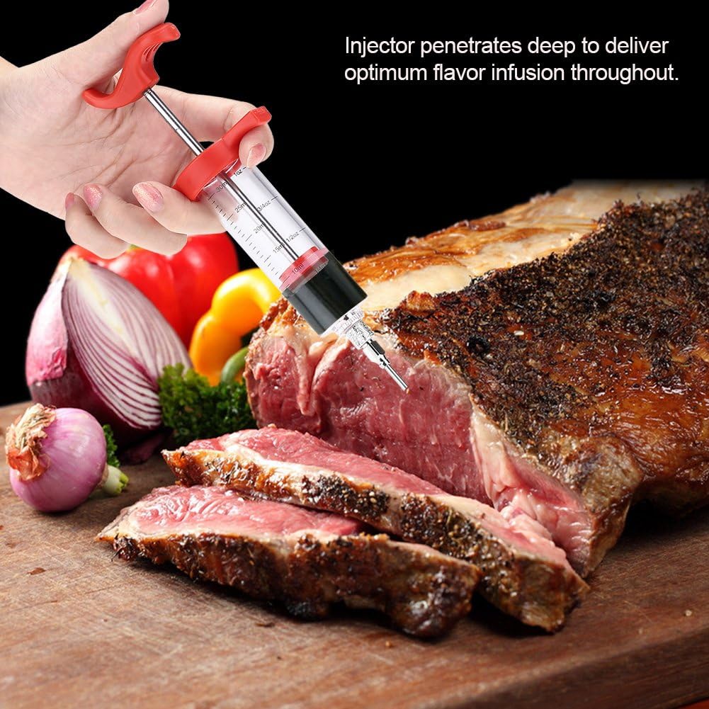 Injector Cooking Marinade Syringe and Needle Turkey Chicken Flavour ...