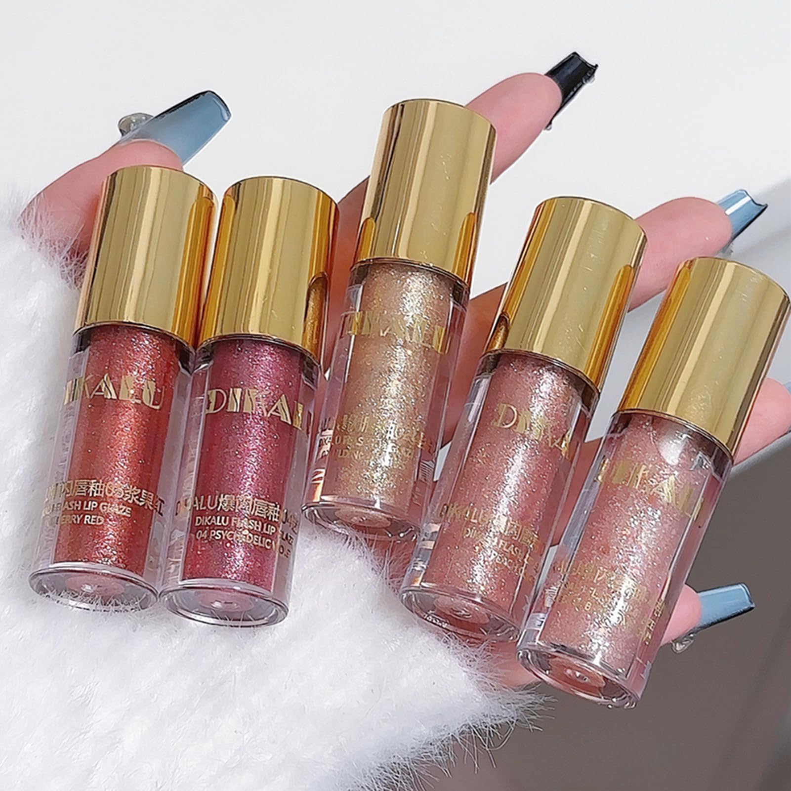 Amazon.com : NickaK Diamond Glow Lip Gloss (ANGELIC) : Beauty ...