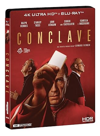 Conclave - 4K (Bd 4K + Bd Hd): Amazon.it: Ralph Fiennes, Stanley Tucci, John Lithgow, Isabella ...