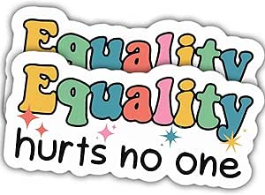 Amazon.com: 2pcs Equality Stickers Human Rights Decals Equality Hurts ...