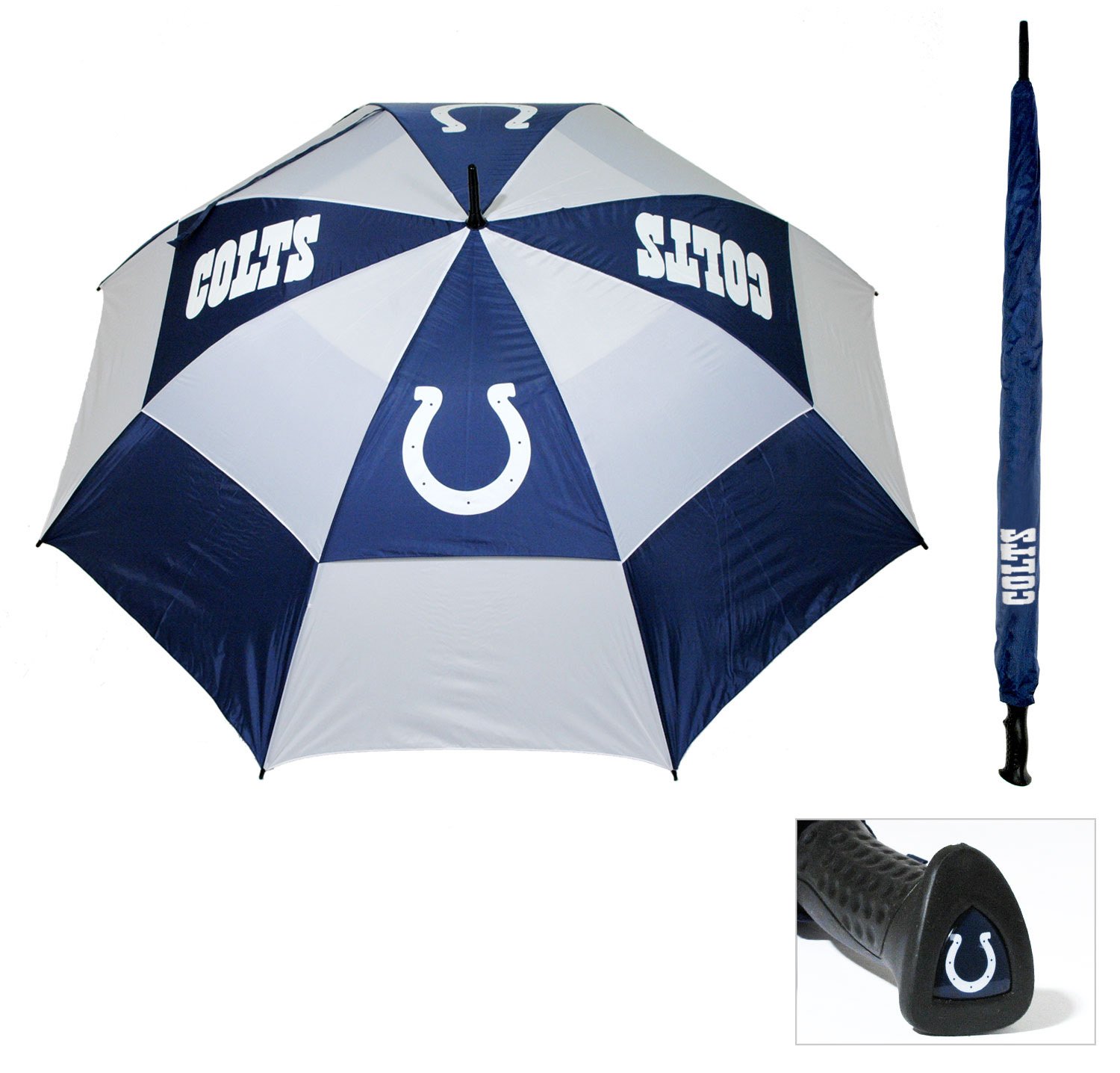 Team Golf NFL Indianapolis Colts Golf Umbrella 62" Golf Umbrella with ...
