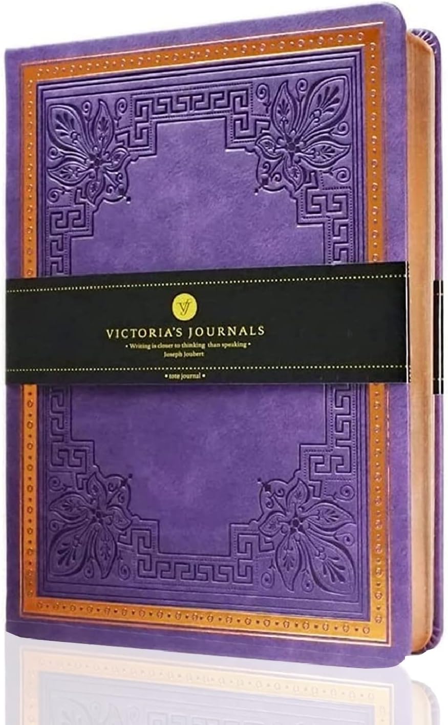 Victoria`s Journals Vintage notebook, Classic A5 journal, Leather Hard ...